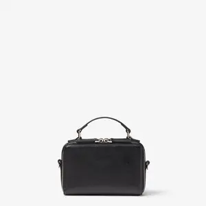 Fendi Phone Camera Case Black Full-grain Leather Bag